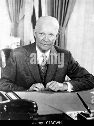 PRESIDENT DWIGHT D. EISENHOWER, late 1950s Stock Photo - Alamy