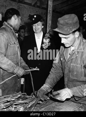 FDR Presidency. First Lady Eleanor Roosevelt with US President Franklin Delano Roosevelt, circa ...