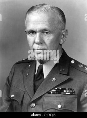 This is a portrait of General George C. Marshall in Army uniform. The ...