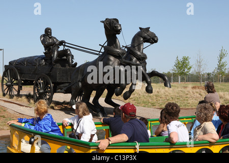 USA, Oklahoma, Oklahoma City, Centennial Land Run Monument, Larger than ...