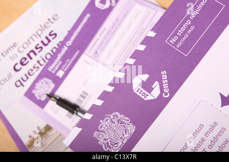 Census form 2011 UK england britain Stock Photo - Alamy