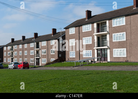 Appartment block in Netherton, West Midlands Stock Photo - Alamy