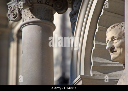 detail of cardinal newman statue, by lj chavalliaud, at brompton ...