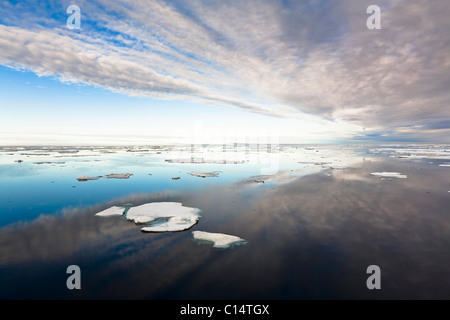 Ice in Barrow Strait, Qikiqtaaluk Region, Nunavut, Canada Stock Photo ...