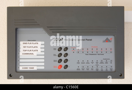 Labelled Conventional Communal EN54 Fire Alarm Control Panel with a ...