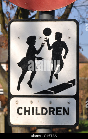 children playing road signs warning triangles designed by children kids ...