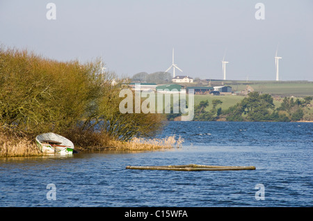 Llanerchymedd, Isle of Anglesey, North Wales, UK, Europe. View across ...