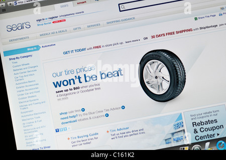 Sears online store website Stock Photo - Alamy