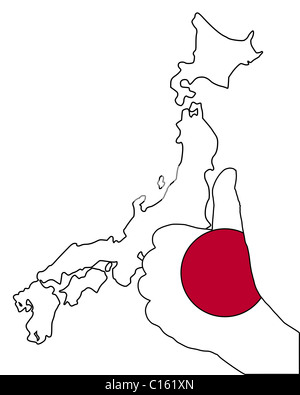 Japan hand signal Stock Photo - Alamy