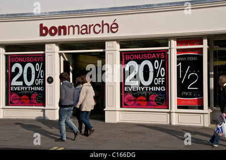 Bon Marche logo name Stock Photo - Alamy