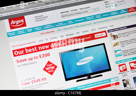 Argos online shopping website, UK Stock Photo - Alamy