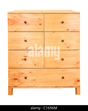 detail of large white chest of drawers Stock Photo - Alamy