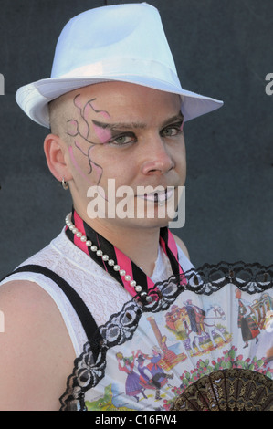 Wave Gothic fan, Wave Gothic Meeting, Leipzig, Saxony, Germany, Europe ...