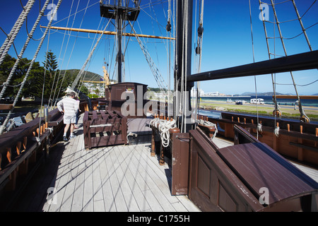 Brig Amity replica at Albany Western Australia. The Amity was used to ...