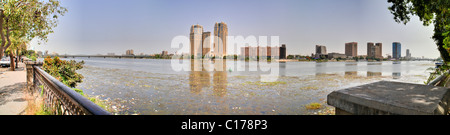 The Nile River as it flows through Egypt's capitol Cairo - the world's ...
