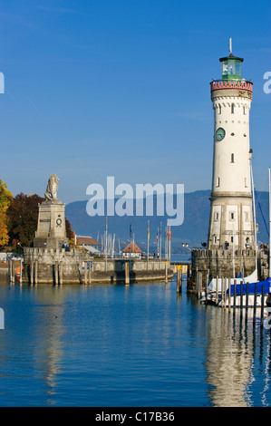 Lighthouse, Lindau, Bodensee, Lindau am Bodensee,Lake Constance Stock ...