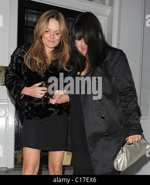 Geri Halliwell leaving Raffles nightclub at 4.30am appearing rather ...