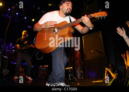 Raul of Ozomatli performing at Irving Plaza New York City, USA - 20.03. ...