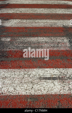 Traffic zebra, signal on the ground. Spain Stock Photo - Alamy