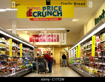 inside a British Morrisons supermarket store. Christmas aisle Stock ...