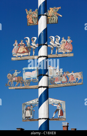 Maypole in Schliersee, Upper Bavaria, Bavaria, Germany Stock Photo - Alamy