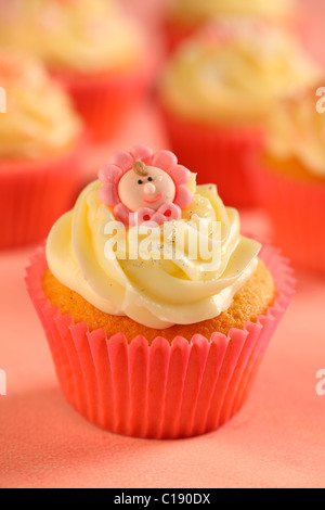 Its a girl pink theme baby shower or sip and see party background with ...