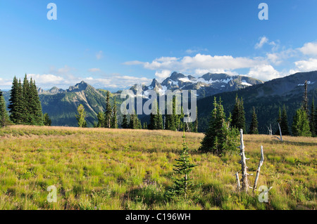 "Goat Island Mountain" range at Mount Rainier National Park, Washington ...