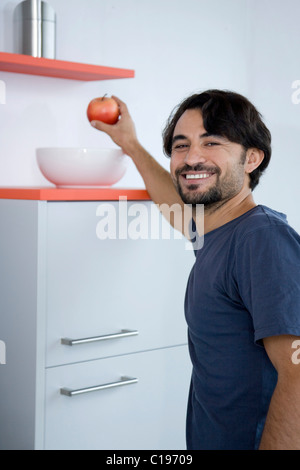 Happy nice man taking a photo Stock Photo - Alamy