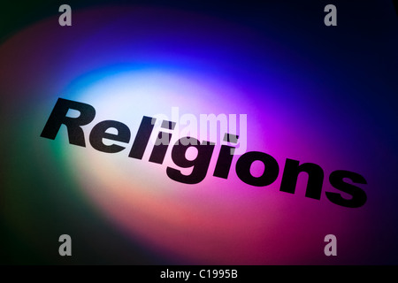 light and word of religions for background Stock Photo - Alamy