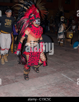 Man dressed as Aztec warrior Stock Photo - Alamy