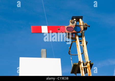 Upper quadrant semaphore stop signal on the Kent and East Sussex ...