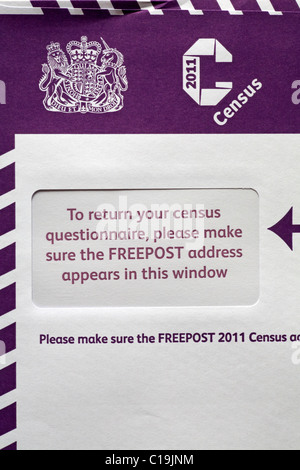 2011 Census questionnaire from the Office of National Statistics ...