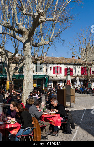 Place Marcou Square, Carcassonne, France Stock Photo - Alamy