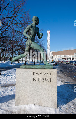 Statue of Paavo Nurmi Helsinki Stock Photo - Alamy