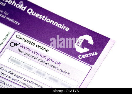 Census form 2011 UK england what is your religion question Stock Photo ...