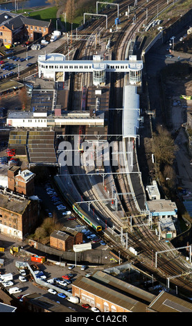 An aerial view of Wolverhampton Railway Station England Uk Stock Photo ...