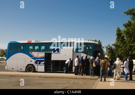 CTM bus, gare routiere, bus station, Guelmim, Oued Noun, sourthern ...