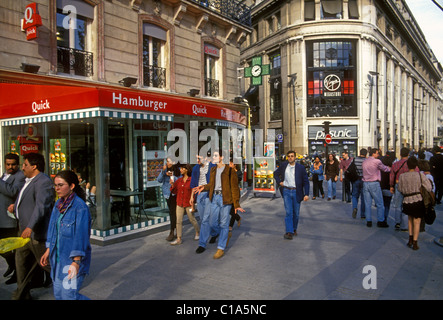 Quick fast food restaurant, Paris 5th, France Stock Photo: 138093016 ...