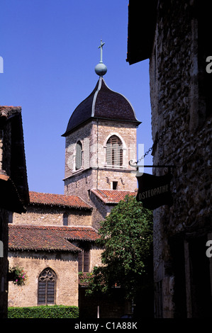 France, Ain, the medieval village of Pérouges, labeled the Most ...