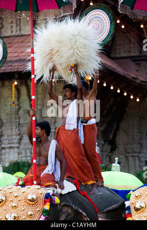 Kudamattam competition, Thrissur Pooram festival, Thrissur, Kerala ...