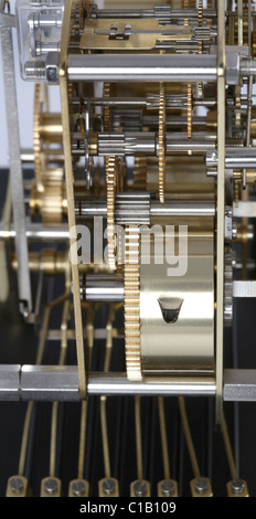 Cogs The Internal Mechanism of a Clock Stock Photo - Alamy