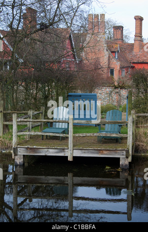 The Pond Garden at Wyken Hall in Suffolk, England Stock Photo - Alamy