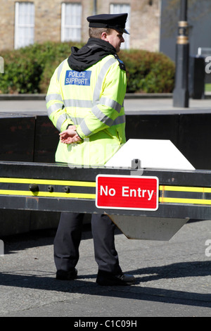 no entry sign outside Parliament buildings stormont belfast northern ...