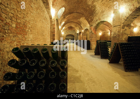 Bosca underground wine cathedral in Canelli, Asti, Piedmont, Italy ...