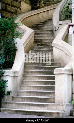 Kamondo Stairs, Galata, Karaköy, Beyoglu, Istanbul, Istanbul Province ...