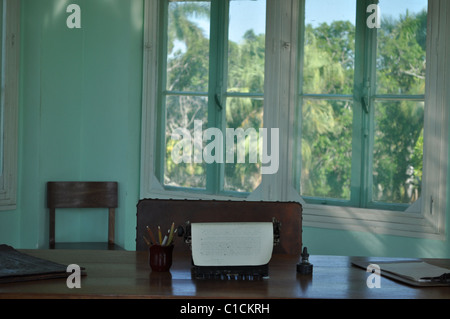 The office of Ernest Hemingway in house in Key West remains very much ...