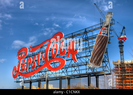 Pepsi Cola sign in Long Island City New York City Stock Photo - Alamy