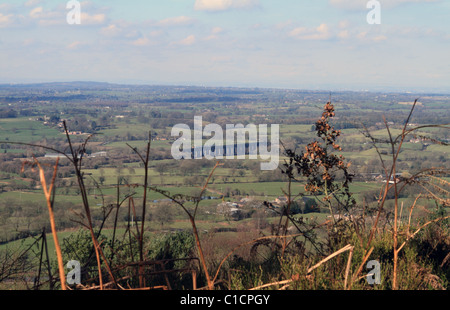 Congleton Viaduct from the cloud Stock Photo - Alamy