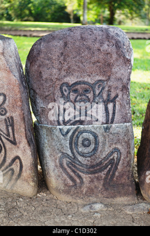 Petroglyph at the Caguana Ceremonial Park, Utuado, Puerto Rico Stock ...