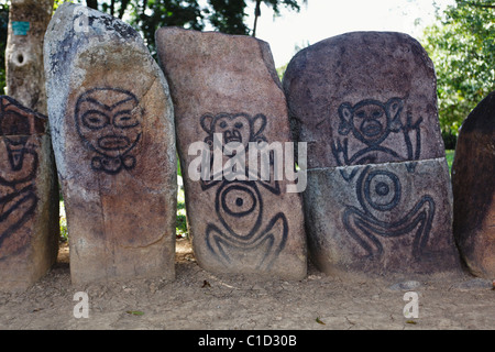 Petroglyph at Caguana Tribal Ceremonial Park, Utuado, Puerto Rico Stock ...